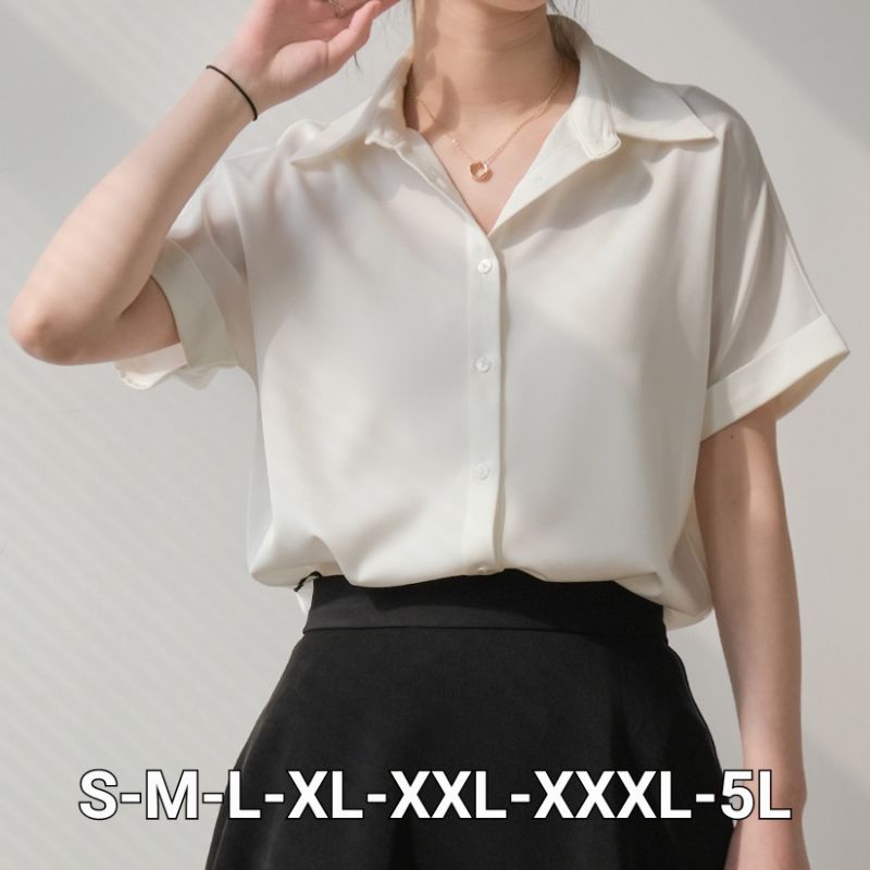 Jual Clara Kemeja wanita - Kemeja Basic - SIZE S-M-L-XL-XXL-XXXL-5L - kemeja korean style ...