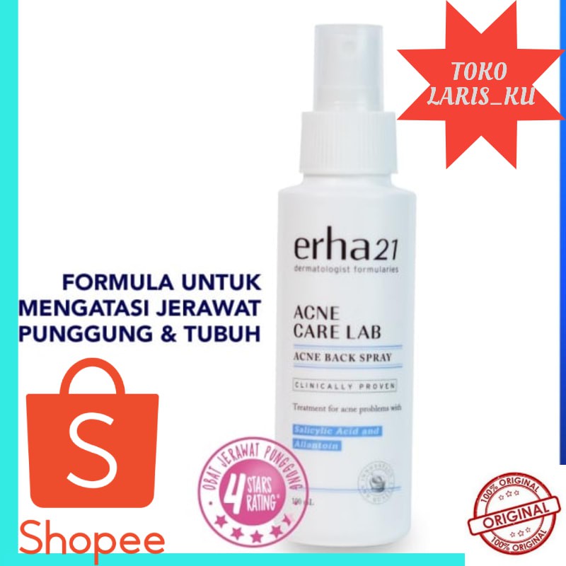 Jual Anti Acne Semprot Punggung Teruji Klinis Erha Acne Care Lab Acne ...
