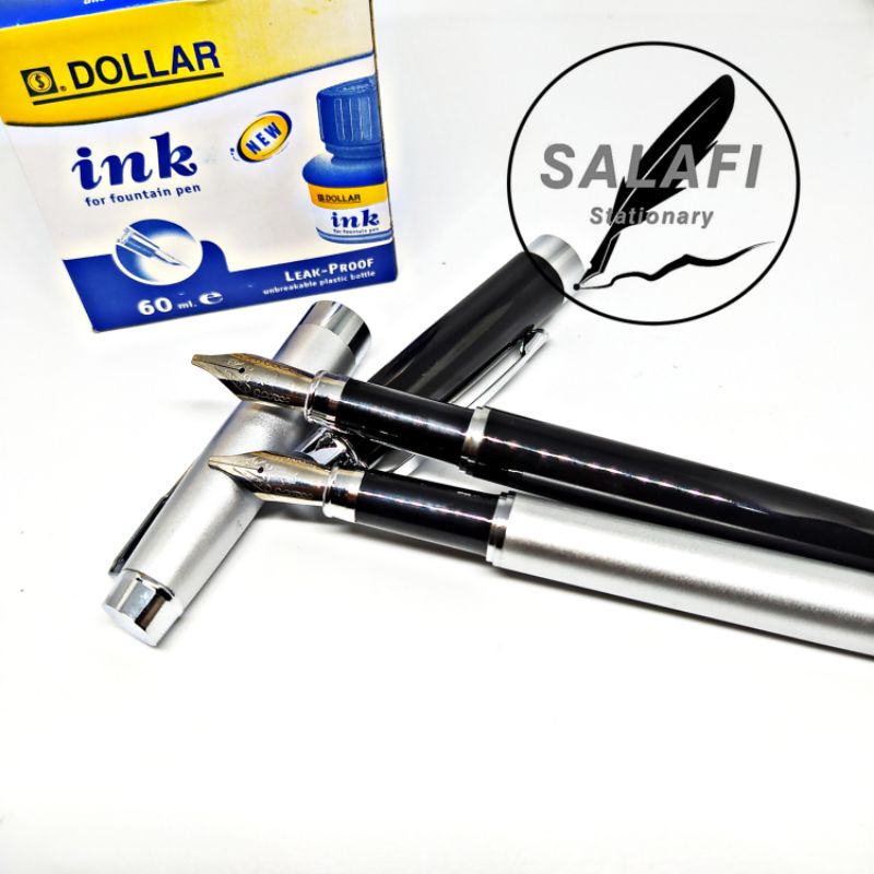 Jual Satu set Pulpen fountain pen kaligrafi nib 1,5 Mm kalam isi tinta ...