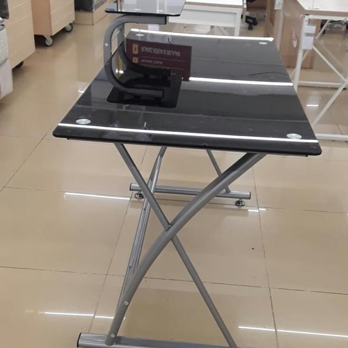 Jual MEJA KOMPUTER HAZEL INFORMA TEMPERED GLASS DF452DCD | Shopee Indonesia