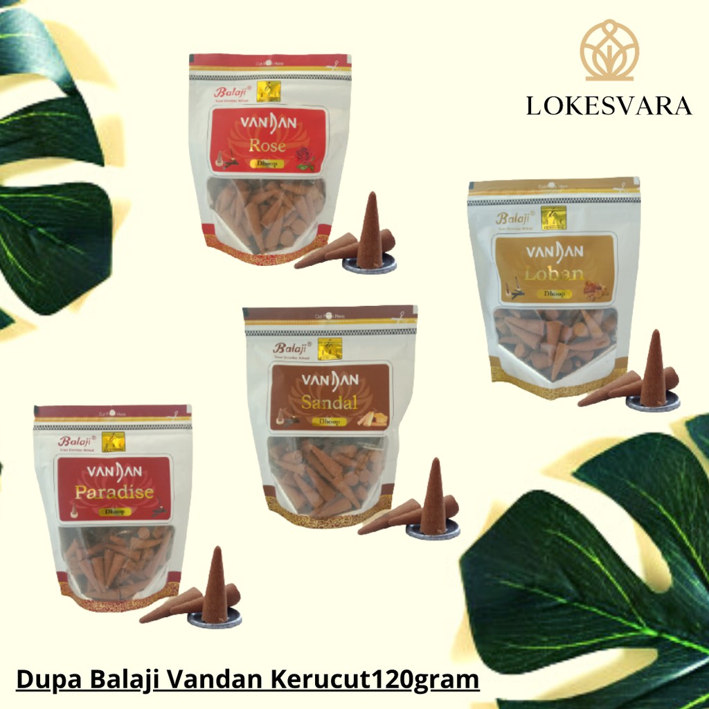 Jual Dupa Hio Wangi Harum India Balaji Vandan Dupa Kerucut Loban 120 ...