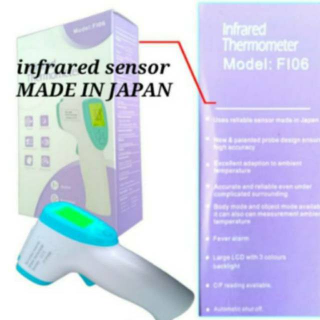 Jual Thermometer infrared gun sensor made in japan. Termometer suhu ...