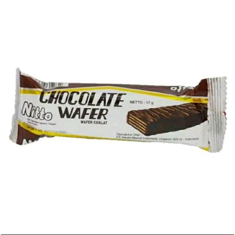 Jual Nitto chocolate wafer 17 gr | Shopee Indonesia