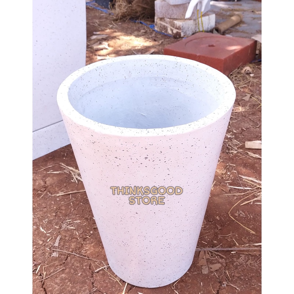 Jual POT BUNGA DAN TANAMAN BESAR JUMBO SEMEN TERASO MINIMALIS TINGGI ...