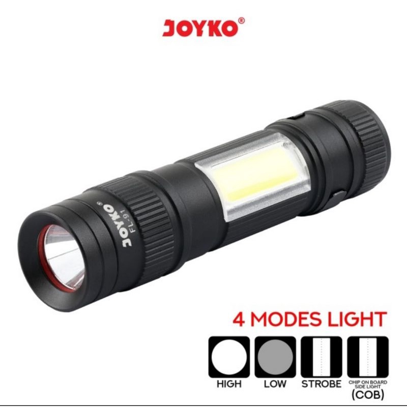 Jual Senter LED Joyko FL-91 / Flashlight Senter Terang Ori Joyko LED ...