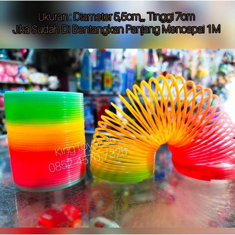 Jual Mainan Anak Spring Rainbow Magic Ring Yoyo Cincin Enjutan ...