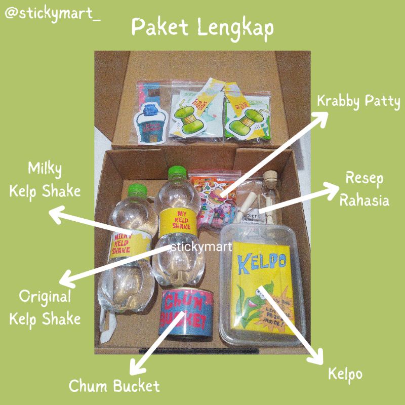 Jual NOB Paket Spongebob (MAKANAN ASLI + Freebies) | Shopee Indonesia