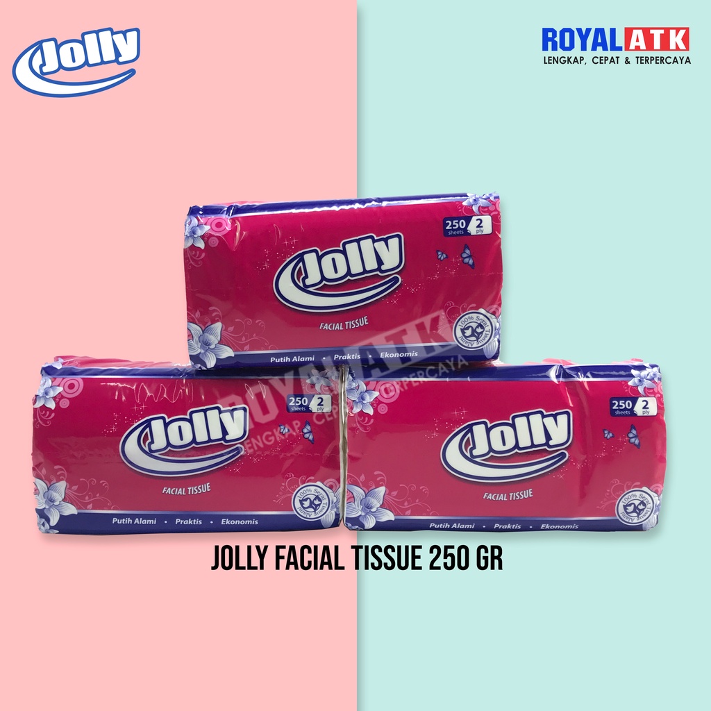 Jual Tissue JOLLY 250 sheets 2 Ply | Tissue Facial Jolly | TISU MURAH ...