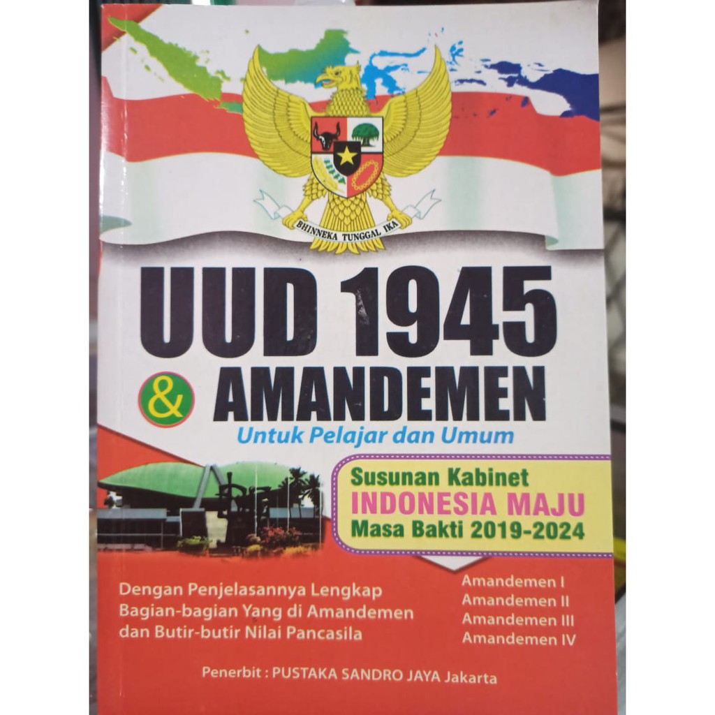 Jual Buku UUD 1945 & Amandemen/ Buku Undang-Undang 45 Besar | Shopee ...