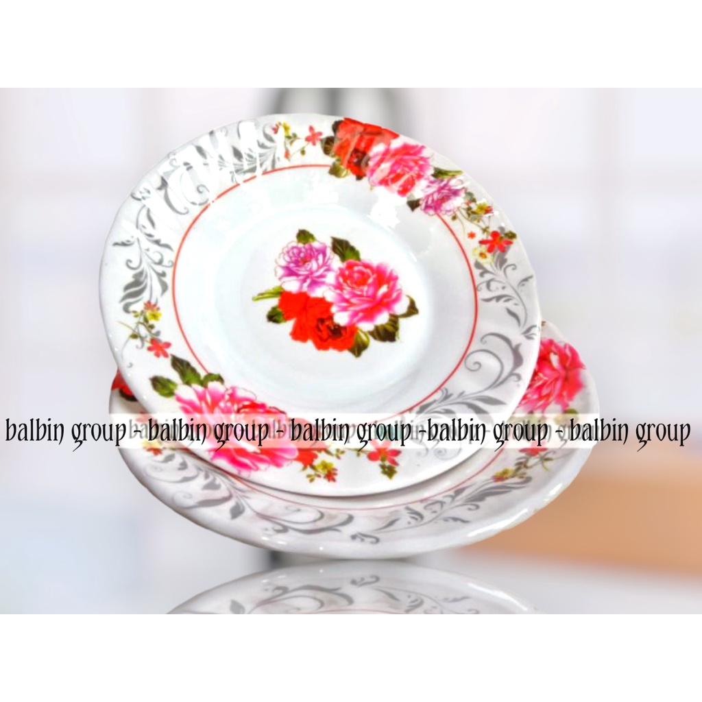 Jual piring melamin 9.inc - piring makan melamine tebal - piring ...