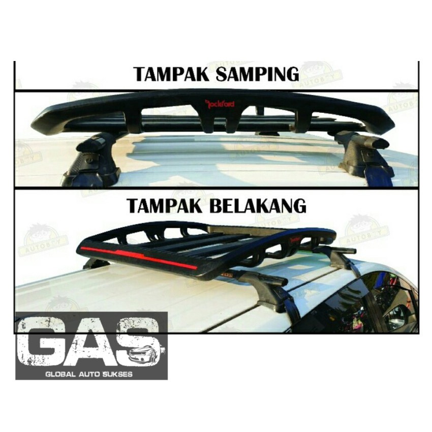 Jual Paket Crossbar Cross Bar Jepit Body + Rack Rockford Mobil Innova ...