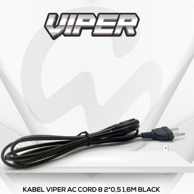 Jual KABEL AC CORD DENGAN JEK ANGKA 8 2x0,5 PANJANG 1,5meter WARNA ...