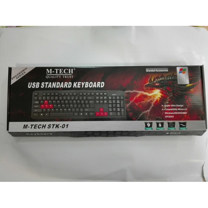 Jual M-TECH Keyboard STK-01 USB - Black Murah | Shopee Indonesia