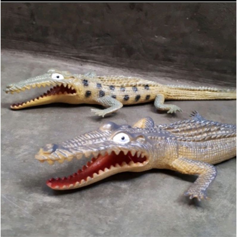Jual Mainan Buaya Karet Besar Panjang 50 cm | Shopee Indonesia