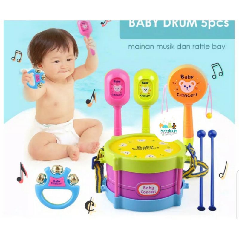 Jual MAINAN ANAK DRUM SET MUSICAL INSTRUMENT SET BELAJAR MUSIK ...