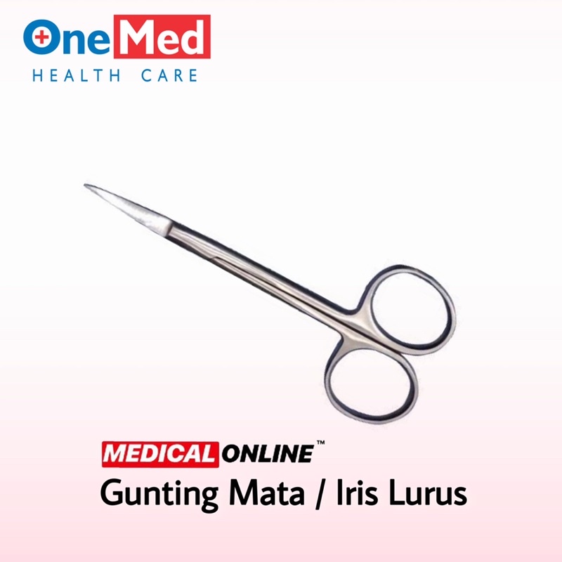 Jual GUNTING IRIS ONEMED / GUNTING MATA 11CM MEDICAL ONLINE ...