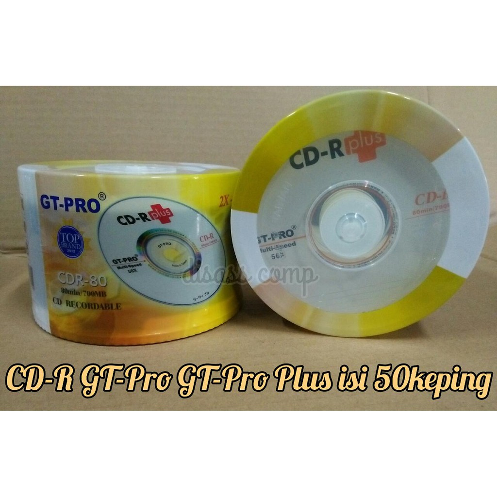 Jual CD R PLUS GT-PRO 56X 700MB - DISASS JOGJA | Shopee Indonesia