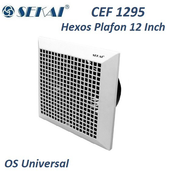 Jual Sekai Exhaust Fan Plafon 12 Inch CEF 1295 - Heksos Hexos Ceiling ...