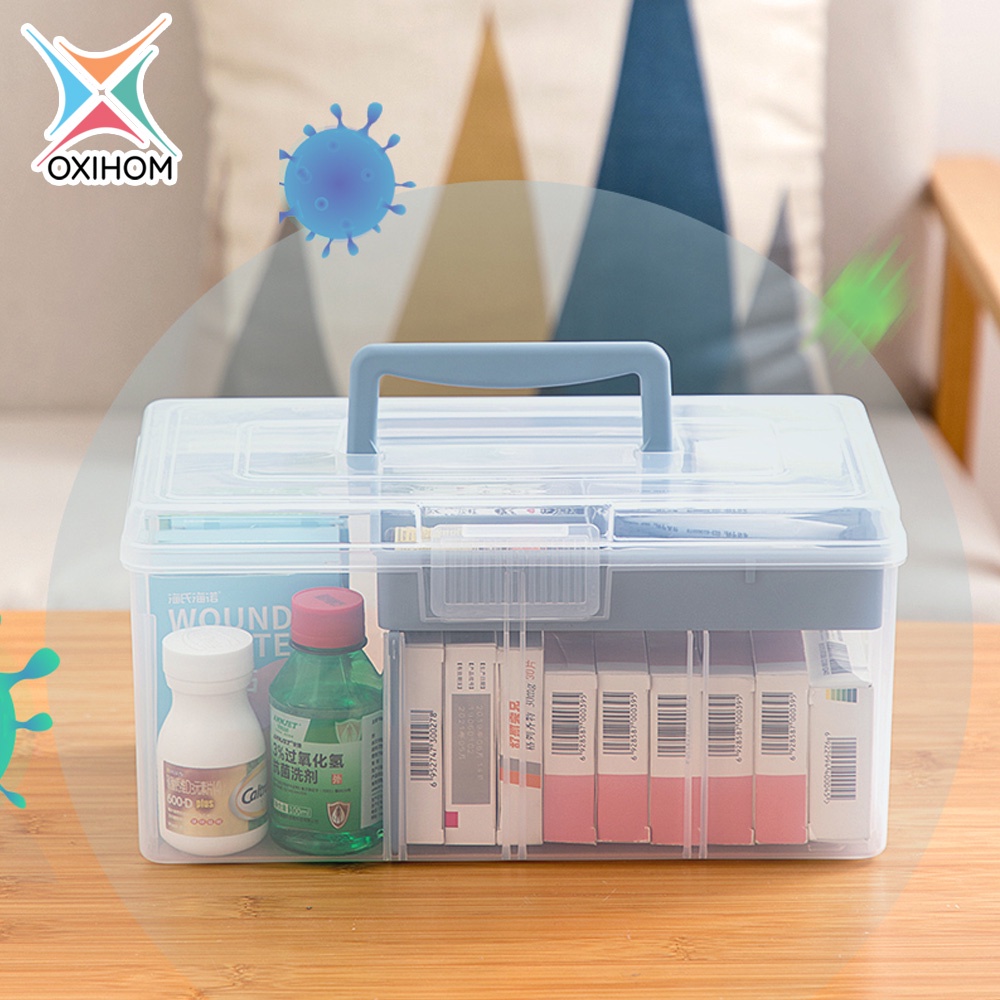 Jual Oxihom Tempat Kotak Penyimpanan Box Mainan Kotak Obat Tool Box ...