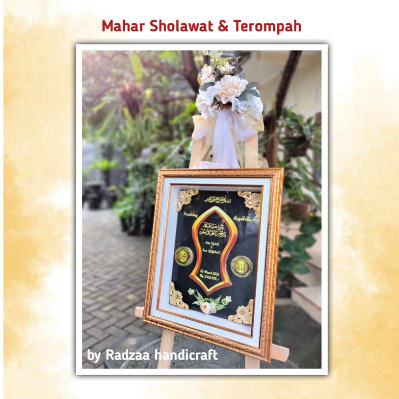 Jual Mahar Terompah / Mahar Sholawat /lengkap dgn pigora dan kaca ...