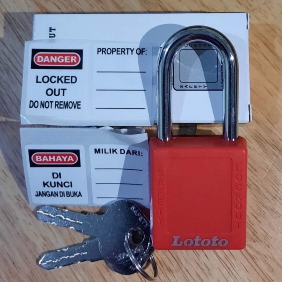 Jual LOTOTO L410KA Padlock Safety Loto dengan Sistem Anak Kunci Key ...