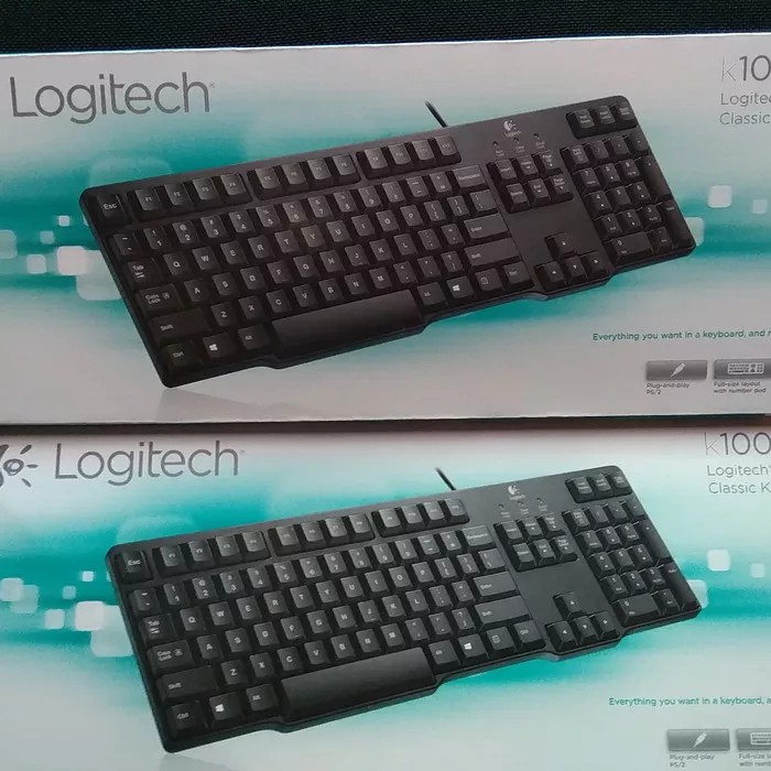 Jual Keyboard Logitech ps2 k100 garansi resmi Logitech | Shopee Indonesia