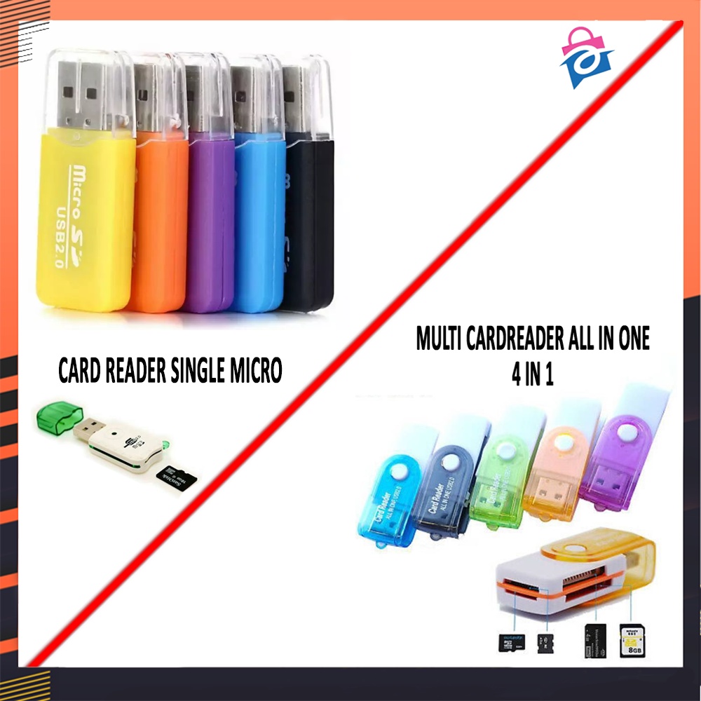 Jual Card Reader 4 Slot / Cardreader All in One /card reader single ...