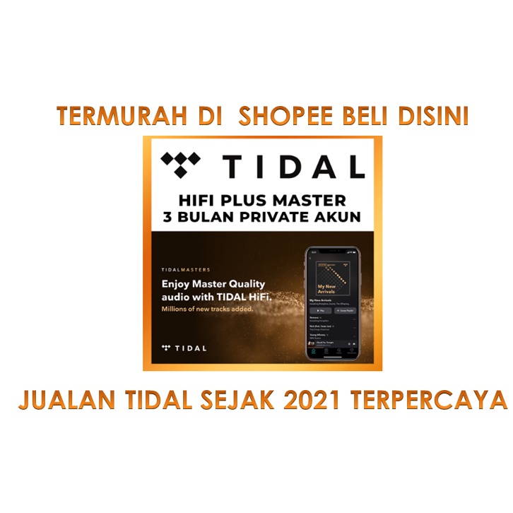 Jual Tidal Hifi Plus/Master Original 3 Bulan (Private Akun) | Shopee ...