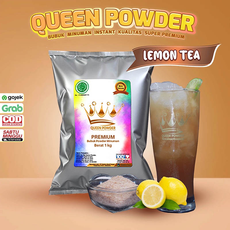 Jual Bubuk Minuman Queen Powder Premium Rasa Lemon Tea 1Kg | Shopee ...