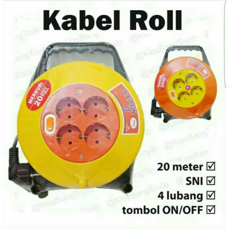 Jual kabel Rool Colokan 4 lubang SNI | Shopee Indonesia