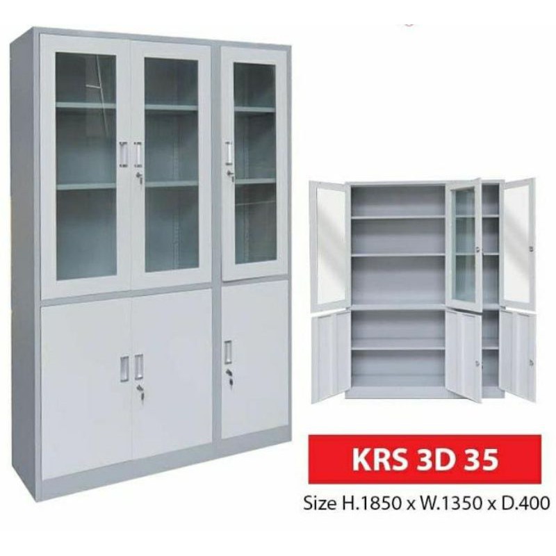 Jual Filing Cabinet 3P/Lemari Arsip 3 Pintu Plat Besi Import | Shopee ...