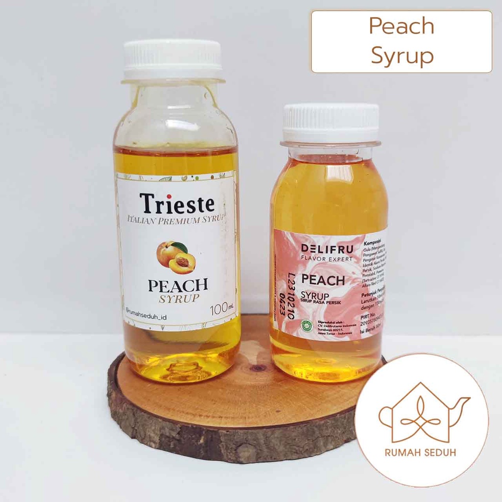 Jual 100mL Trieste Peach Syrup - Sirup Rasa Persik Delifru | Shopee ...