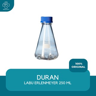 Jual LABU ERLENMEYER ALAS BERGELOMBANG 250 ML DURAN | Shopee Indonesia