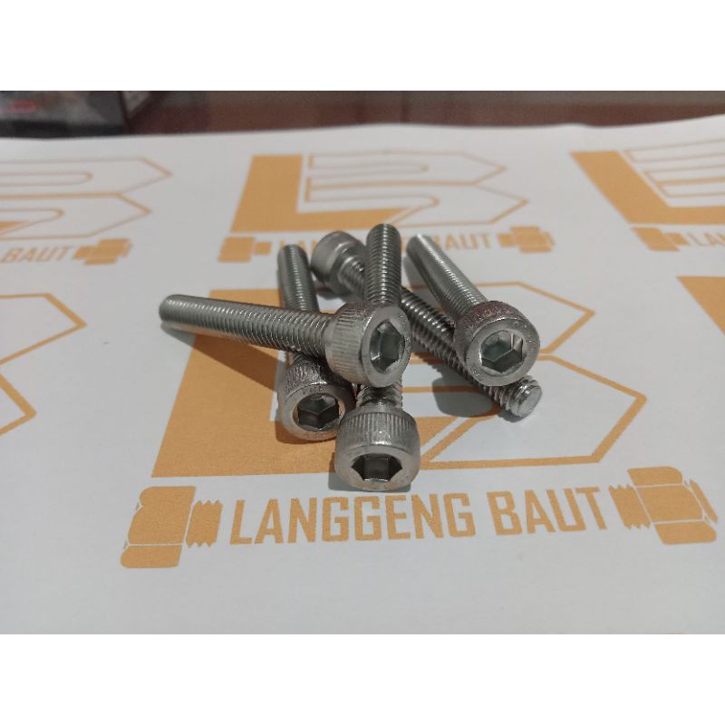 Jual Baut L Stainless M6 X 40 (4 cm) THE A2-70 M6x40 | Shopee Indonesia