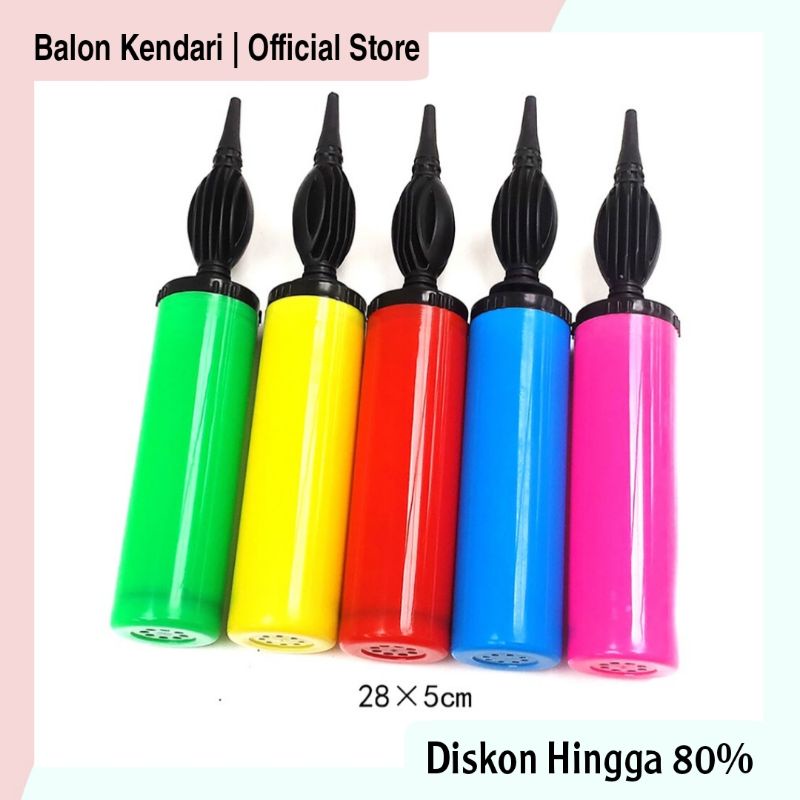 Jual Pompa balon / Pompa tangan / pompa murah warna warni pompa manual ...