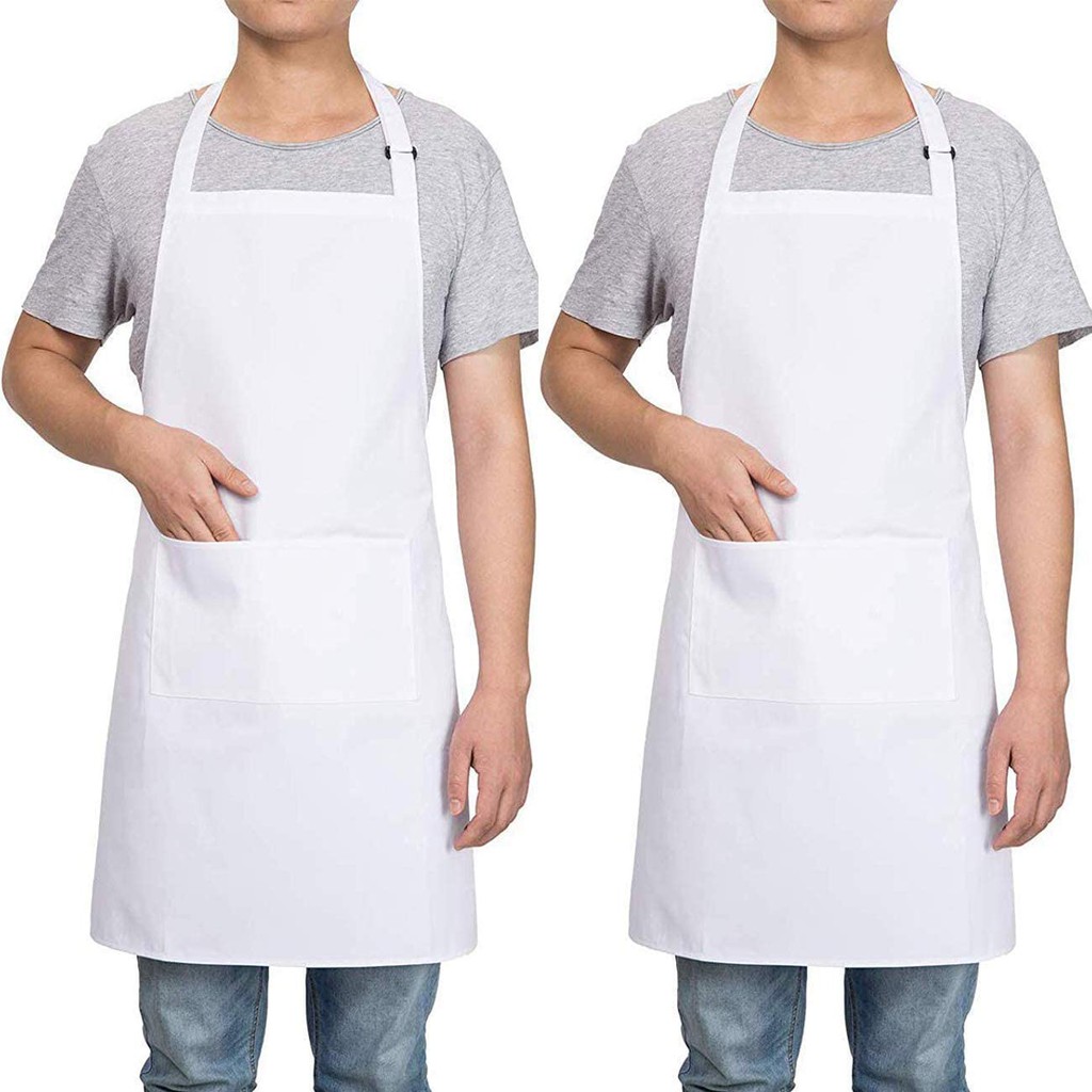 Jual Celemek Masak Apron Dapur Warna Putih | Shopee Indonesia