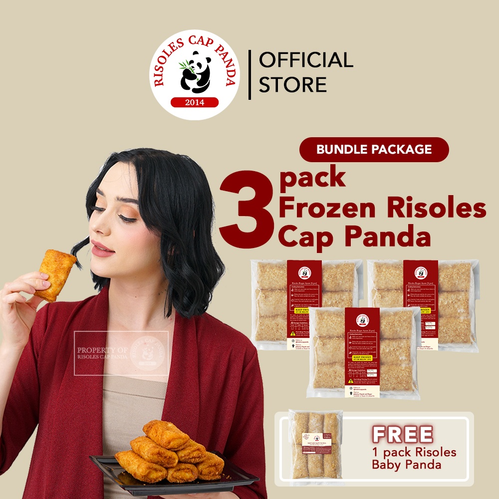 Jual Risoles Rogut Ayam Risol Frozen Cap Panda FROZEN FOOD 1Pack x 6 ...