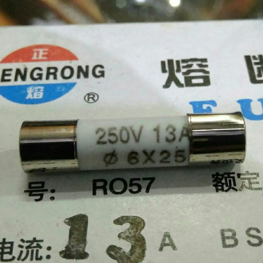 Jual sekring steker AC fuse 6x25mm 13A 13 Ampere per biji | Shopee ...