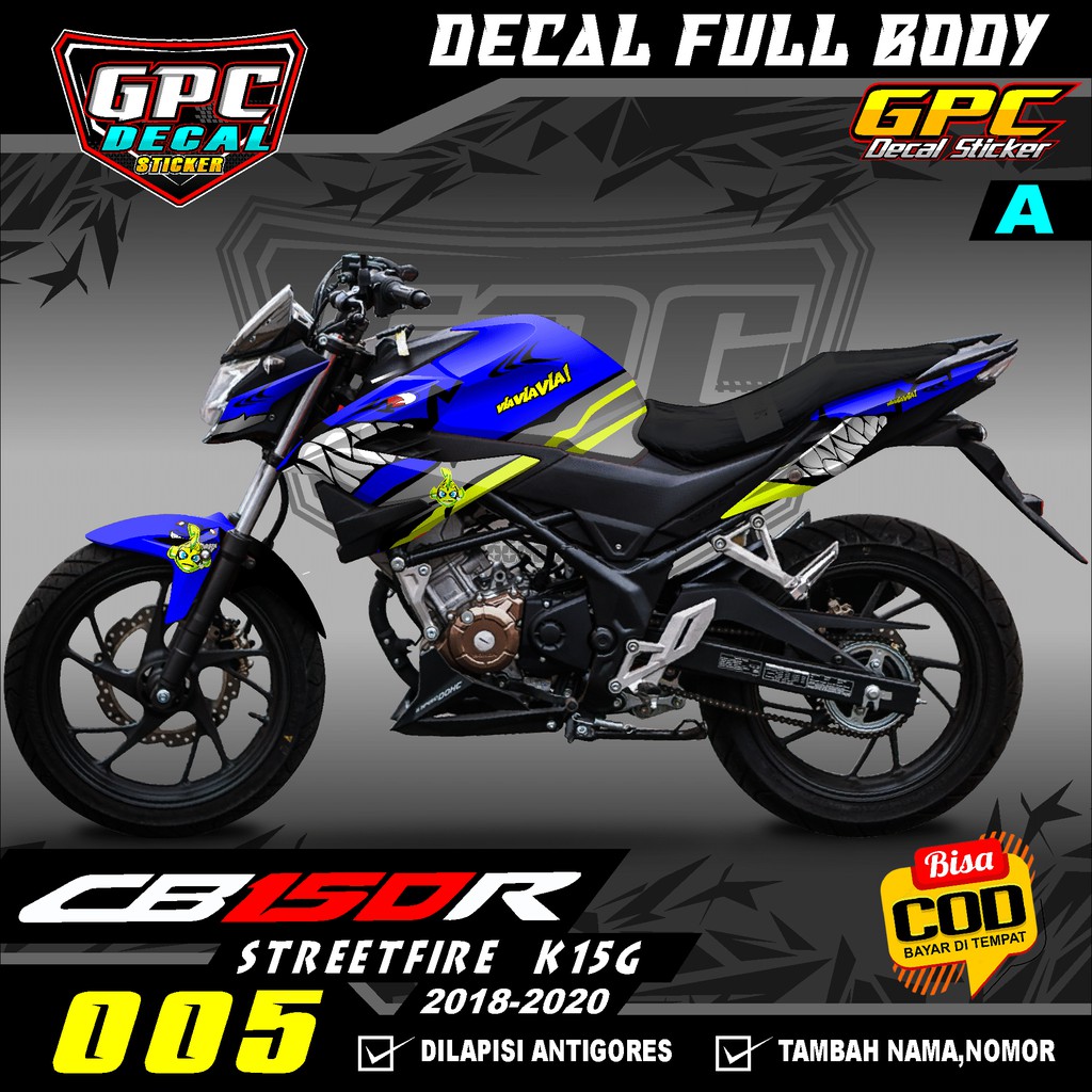 Jual Decal Sticker Honda CB 150R Streetfire Fullbody 005-Variasi List ...