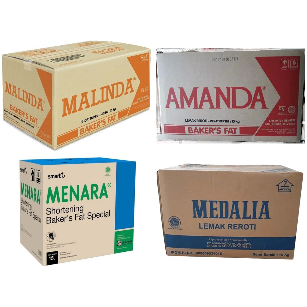 Jual Mentega Putih tawar / shortening 15kg ( Malinda / amanda / menara ...