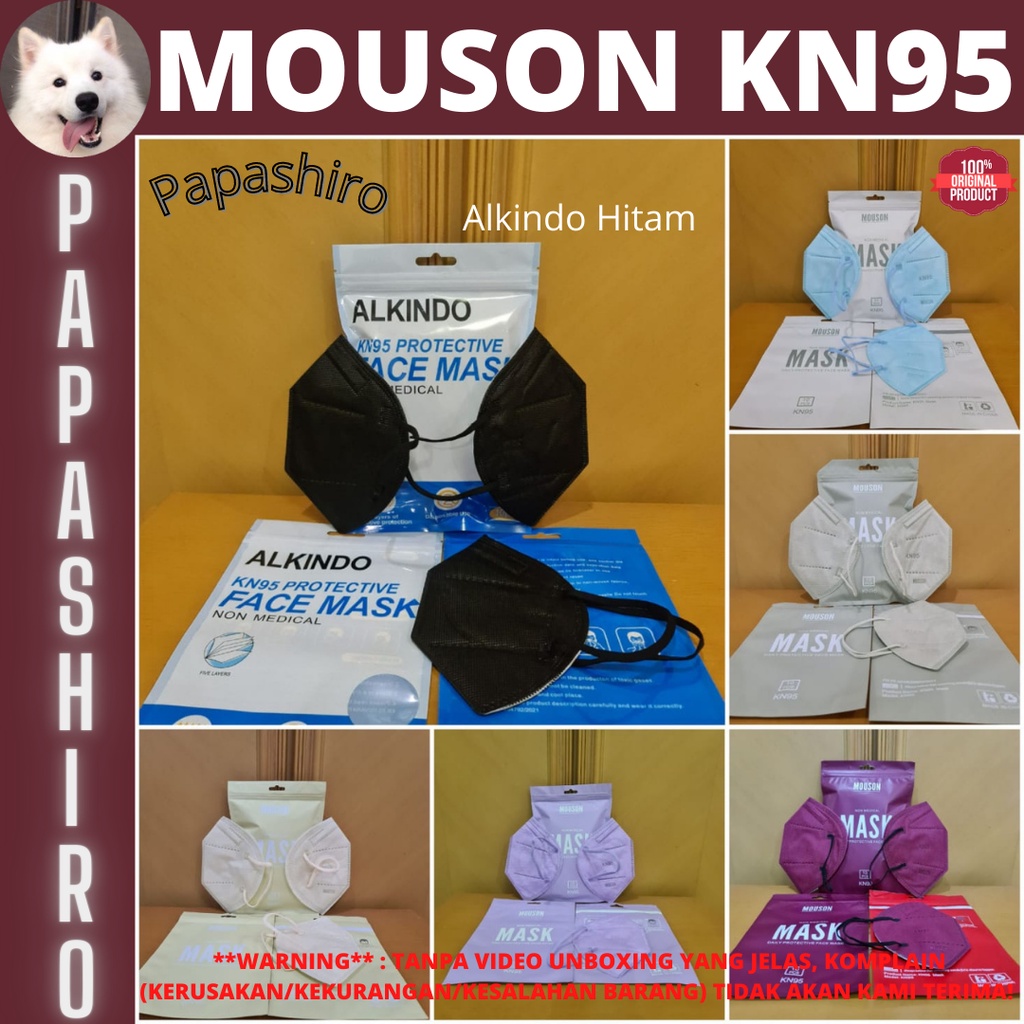 Jual Masker Mouson KN95 Warna Original 5ply | Shopee Indonesia