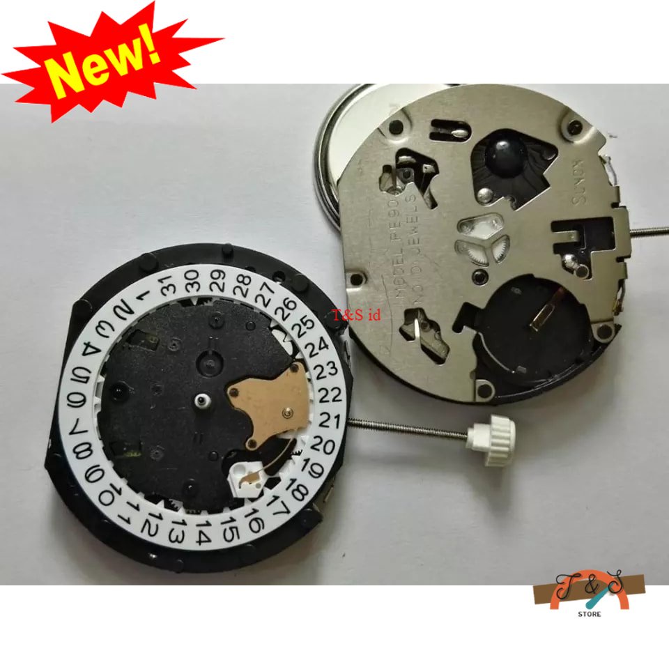 Jual MESIN JAM TANGAN ORIGINAL SUNON PE90 PE 90 CHRONO 6-9-12. Mantaps | Shopee Indonesia