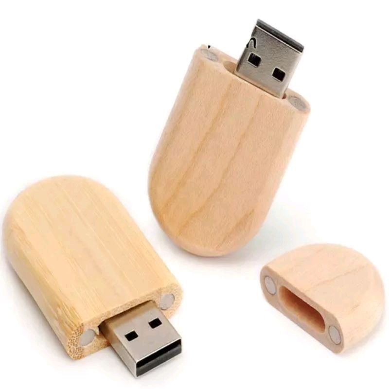 Jual Flashdisk 8GB kayu oval Non box | Shopee Indonesia