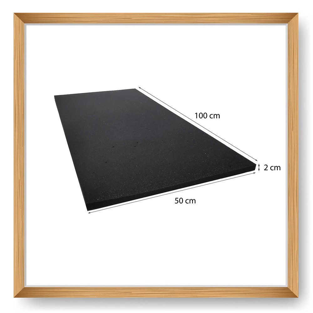 Jual Messi Foam Busa Spon Alas Setrika 2x50x100 cm Density 23 Hitam ...