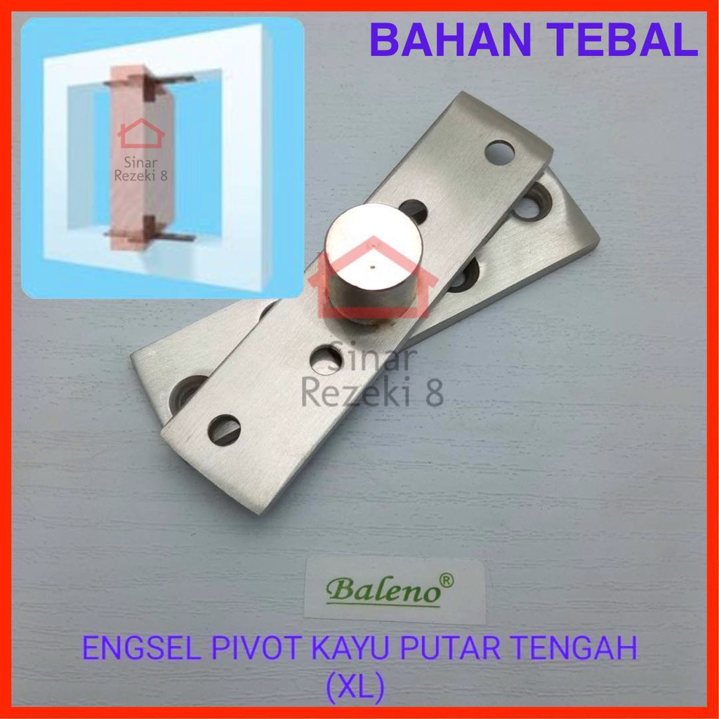 Jual Engsel Pivot Putar Tengah XL Tebal / Putar Pintu Jendela Ayun Kayu ...