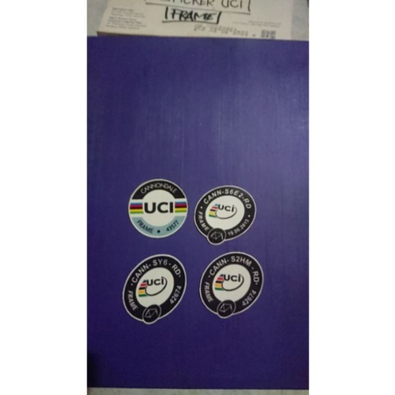 Jual Sticker-Stiker-Decal-Tempelan-Logo-Label Cannondale UCI Frame ...