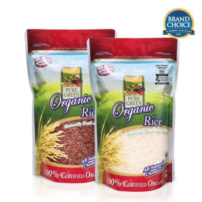 Jual PAKET HEMAT - PureGreen Organic Rice Beras Organik Pulen Wangi 1 ...