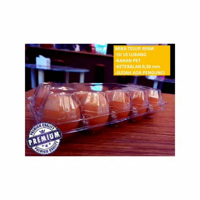 Jual Mika Telur Ayam 10 lubang Ada Pengunci perdus 1000pcs | Shopee ...