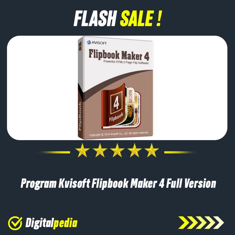 Jual Program Kvisoft Flipbook Maker 4 Full Version PRO Aplikasi Membuat Ebook Modul E-Paper ...