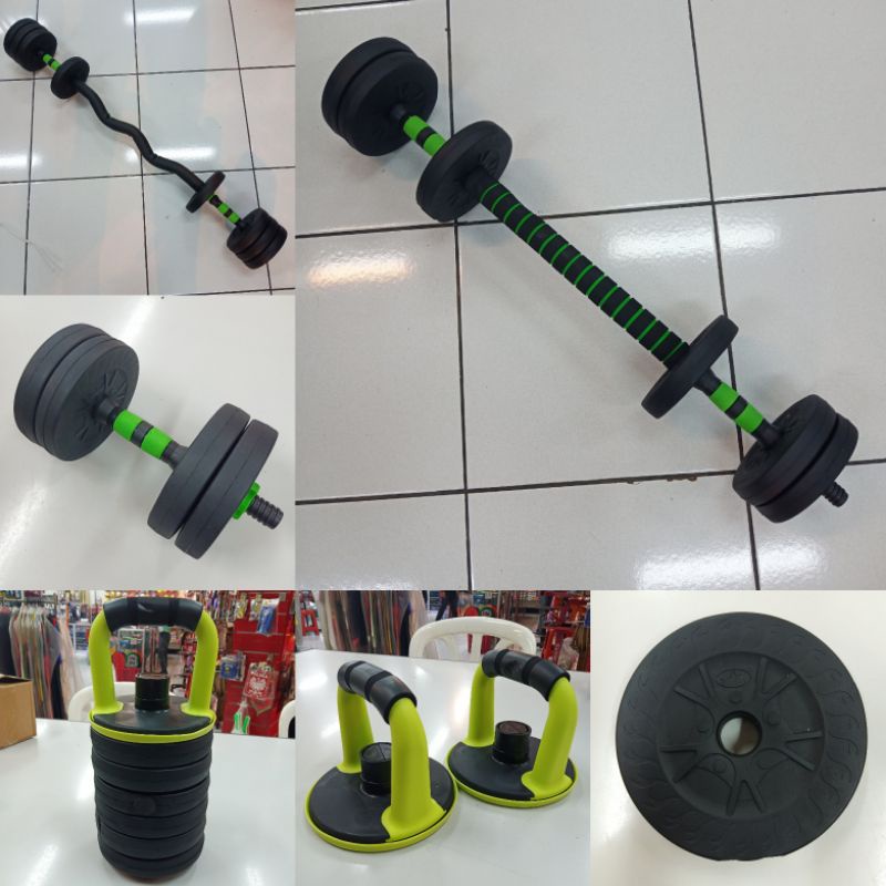 Jual Dumble dumbbell dumbel dambel barbel barble pvc set 10 kg 10kg ...